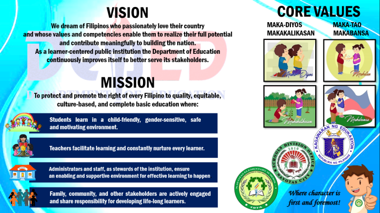 DepEd Mission, Vision and Core Values | Navotas ES1